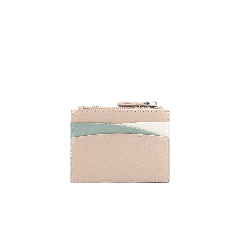 Samuel Ashley Amber Top Zip Leather Card Holder
